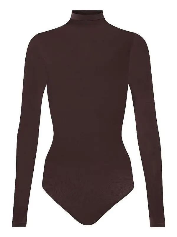 Wolford Sheer Bodysuit - Brown