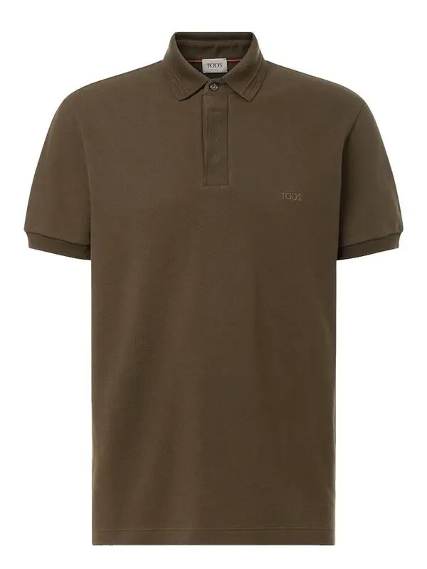 TOD'S Cotton Polo Shirt - Brown