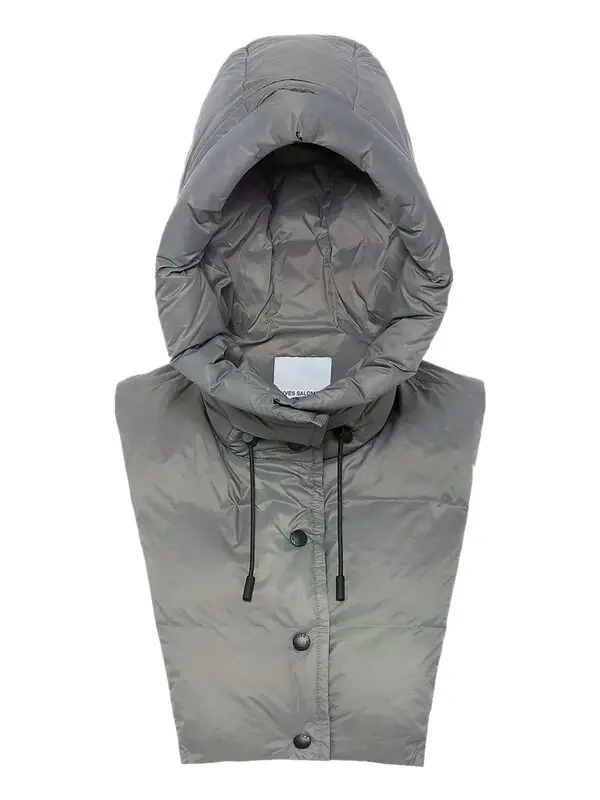 YVES SALOMON Padded Water-repellent Bib - Grey