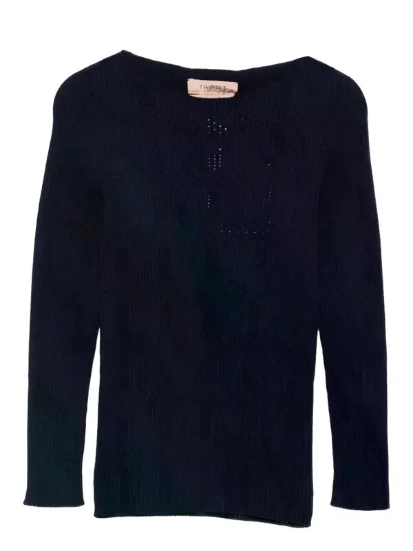 TWINSET Ribbed Top - Blue