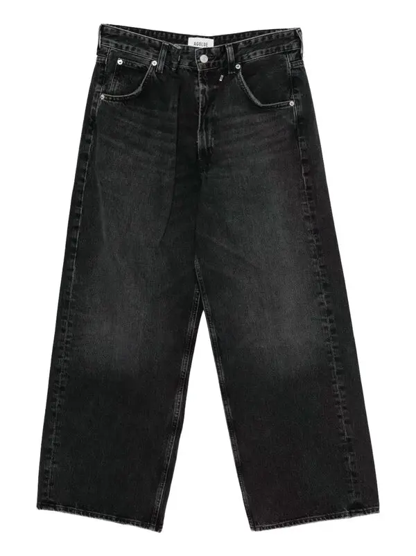 AGOLDE Vana Wide Leg Jeans - Black