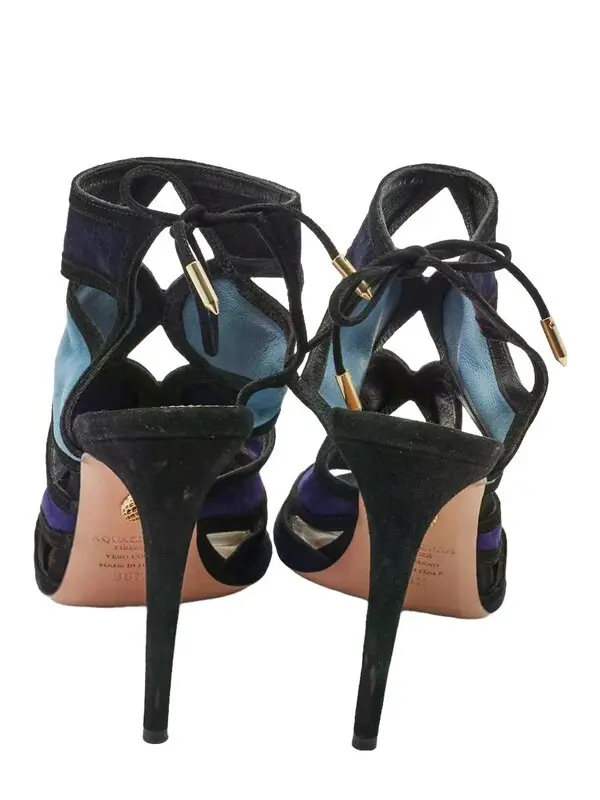 AQUAZZURA Vika Strappy Stiletto Heel Sandals - Blue