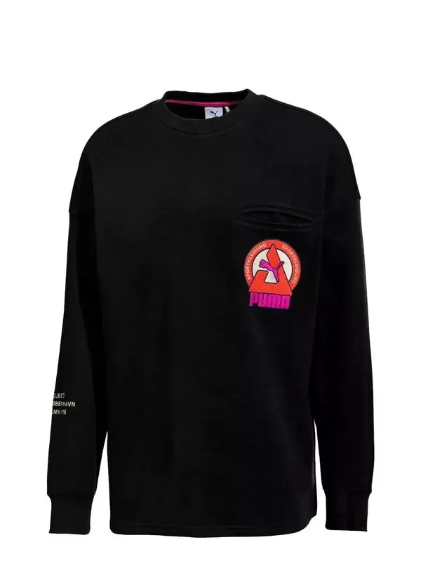 PUMA Crew Neck Graphic Sweatshirt - Black