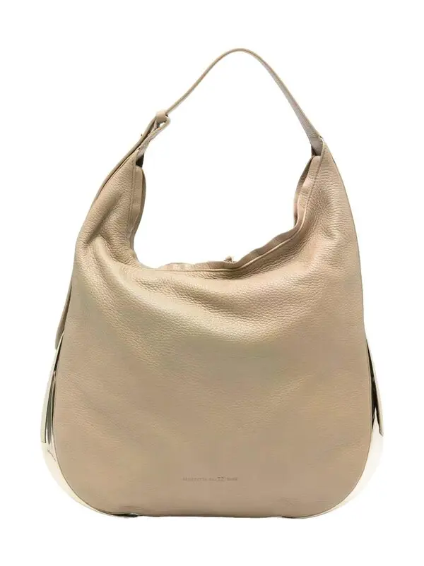 Benedetta Bruzziches Grained Leather Shoulder Bag - Neutrals