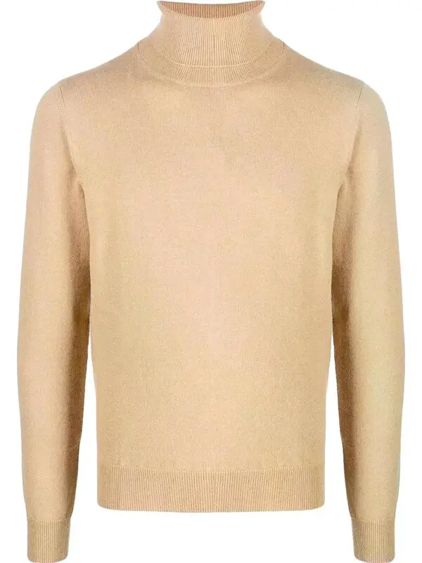 Malo Roll Neck Cashmere Sweater - Neutrals