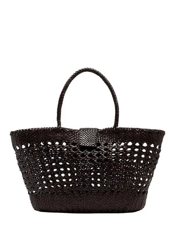 Rixo X Dragon Diffusion Lucine Leather Tote Bag - Brown