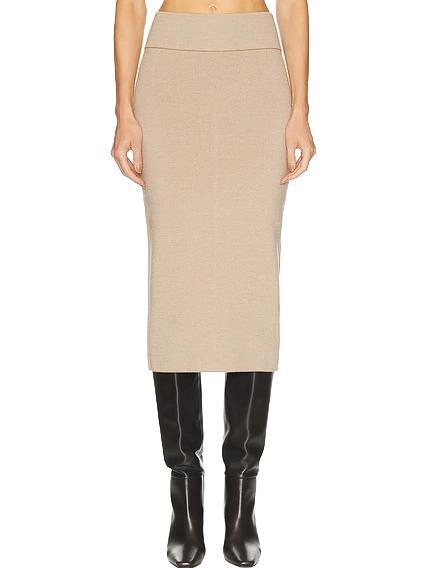 Jacquemus La Jupe Maille Doppio Knit Midi Skirt - Multi-beige