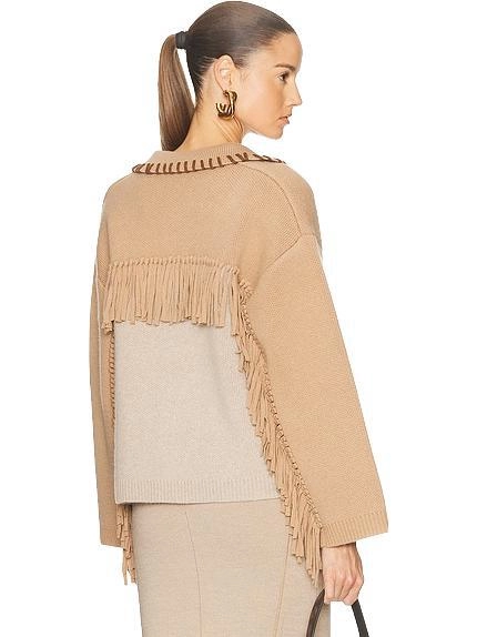 Simkhai Chesney Oversized Cardigan - Camel Multi