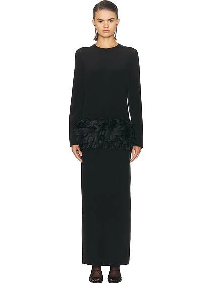 TOTEME Petal Dress - Black