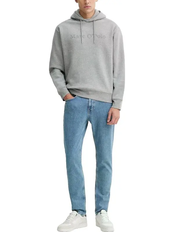 Marc O'polo Logo Hooded Knitwear - Grey