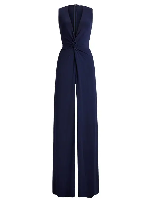 Ralph Lauren Pleated Maxi Dress - Navy