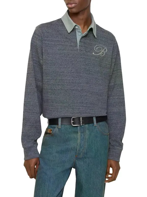 Burberry Cotton Polo Shirt - Blue