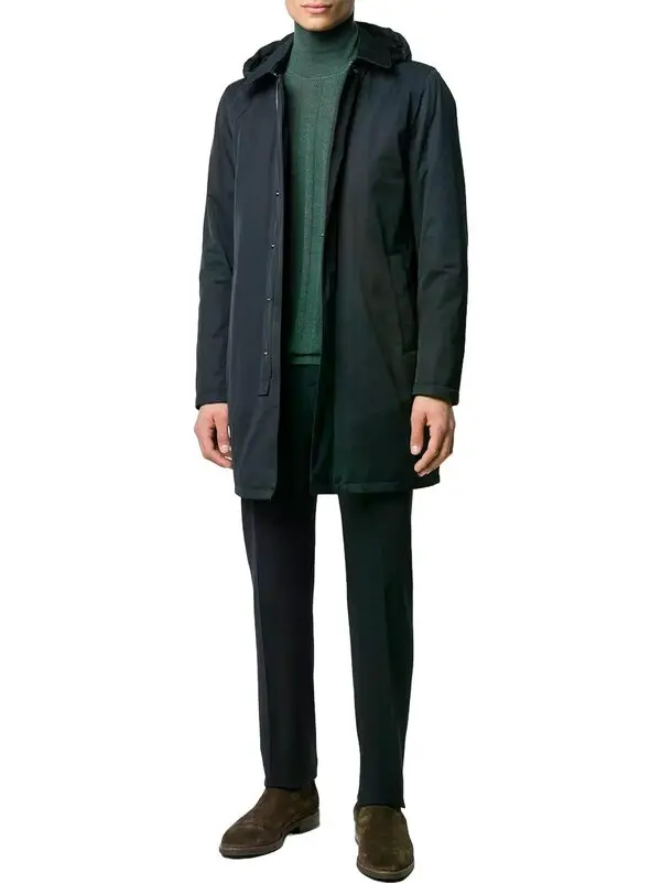 DELL'OGLIO Marvin Hooded Parka - Blue