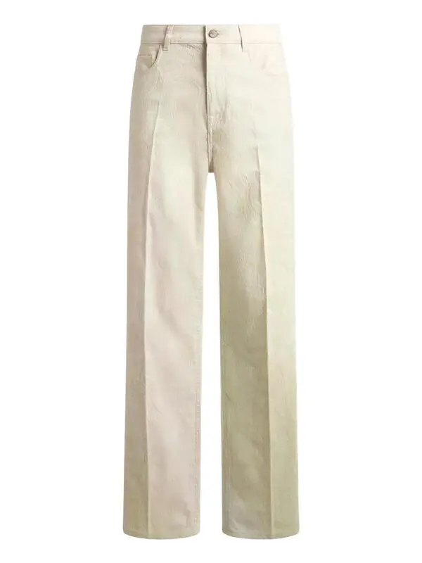 Etro Pressed Creases Leafy Jeans - Neutrals