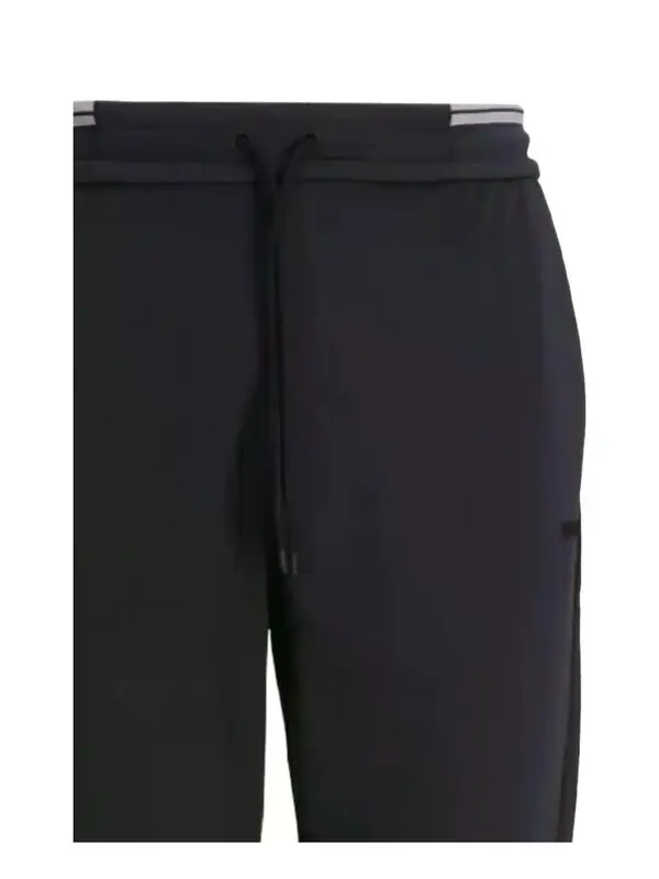 BOSS Drawstring-waist Cuffed Track Pants - Blue