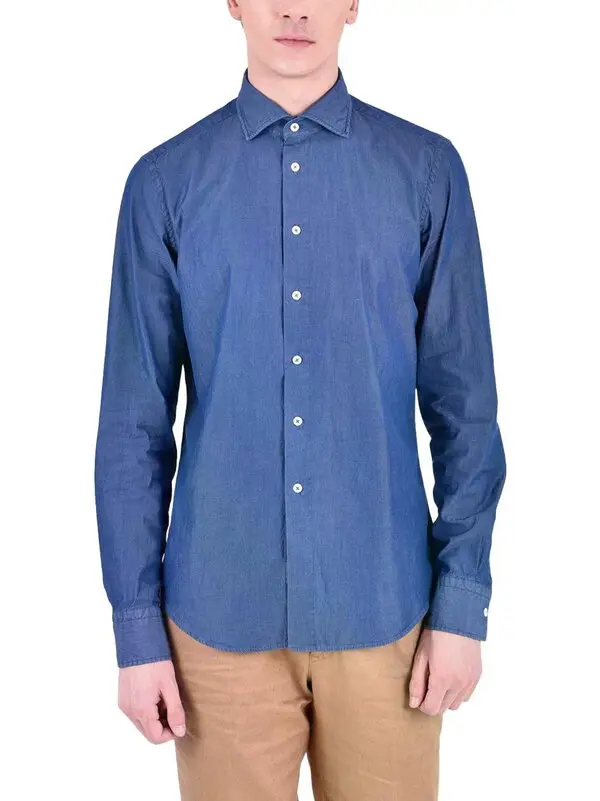 DELL'OGLIO Long-sleeve Shirt - Blue