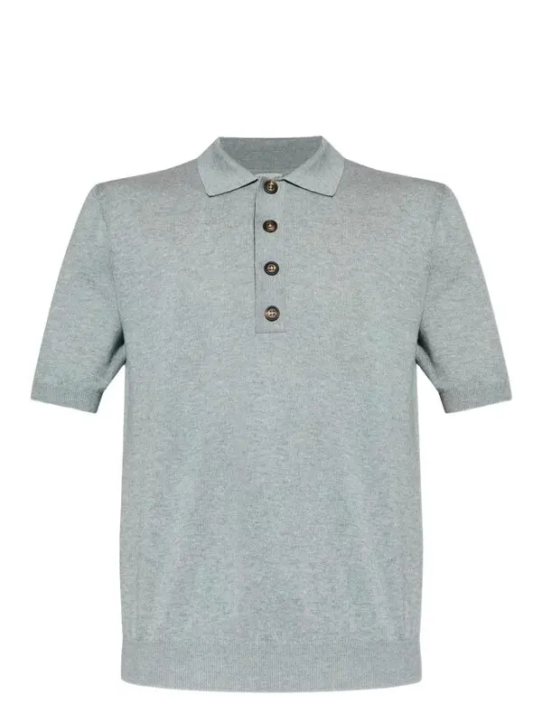 Eleventy Buttoned Polo Shirt - Grey