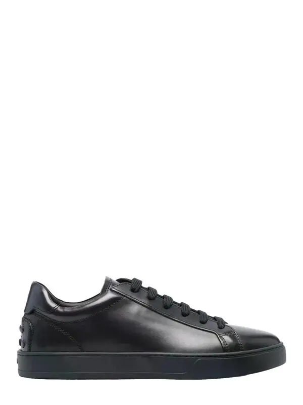 TOD'S Leather Lace-up Sneakers - Blue