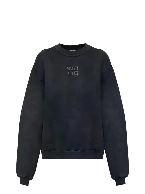 Alexander Wang Logo-embellished Sweater - Grey