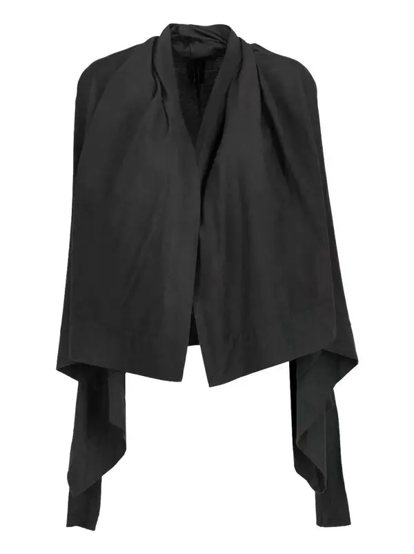 Rick Owens Cotton Cropped Jacket - Black