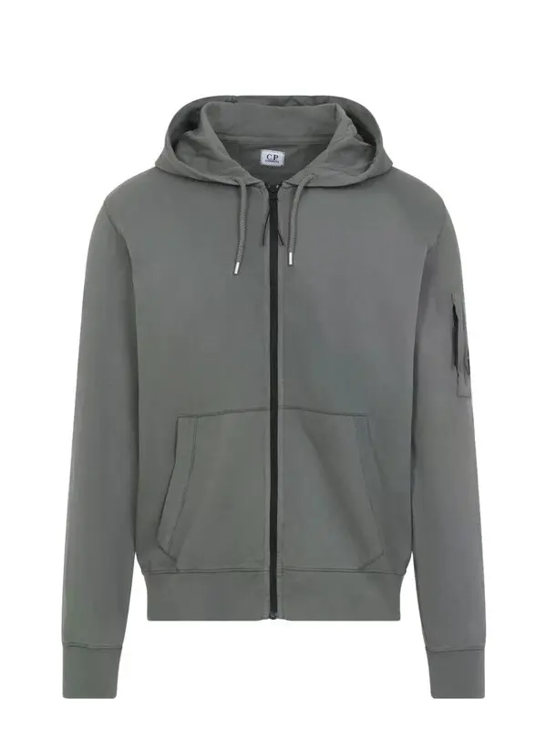 C.P. COMPANY Zip-up Hooded Hoodie - Grey