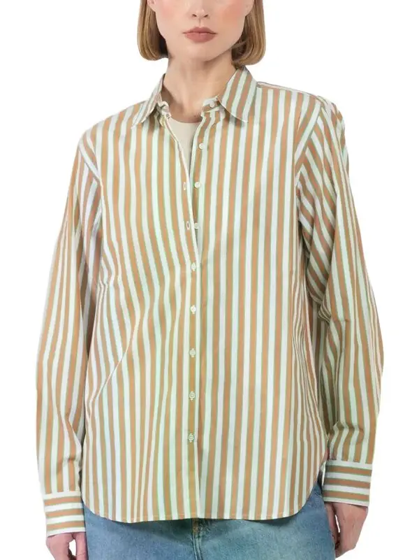 Xirena Striped Button-down Shirt - Neutrals
