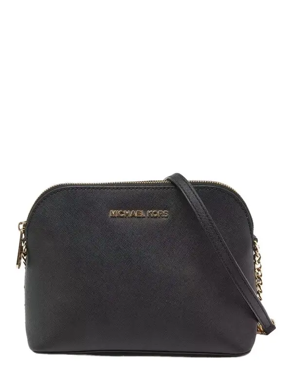 Michael Kors Textured Zip-top Shoulder Bag - Black