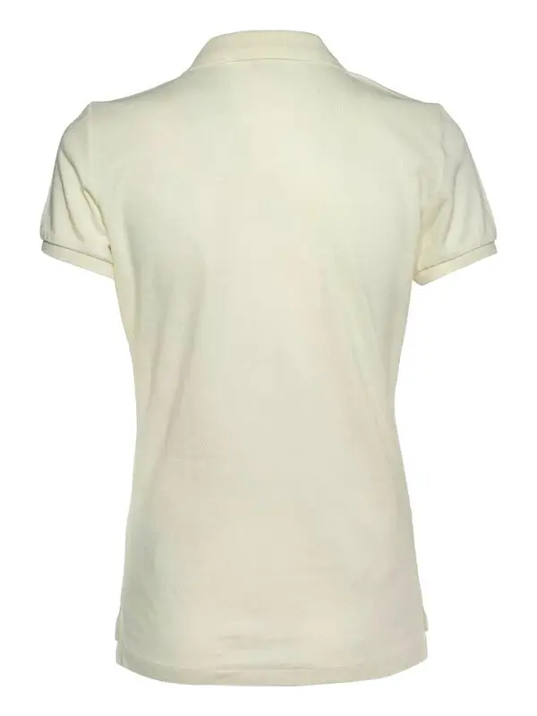 Polo Ralph Lauren Logo Embroidered Cotton Polo Shirt - Neutrals