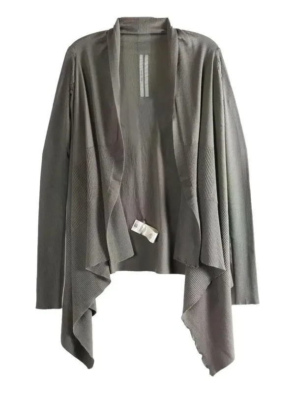 Rick Owens Draped-detail Wrap-style Cardigan - Grey