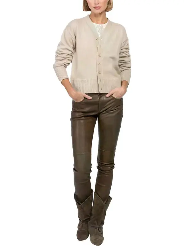 Extreme Cashmere Buttoned Cardigan - Neutrals