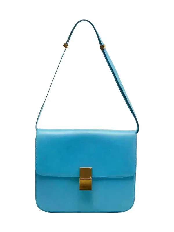 Celine Leather Shoulder Bag - Blue
