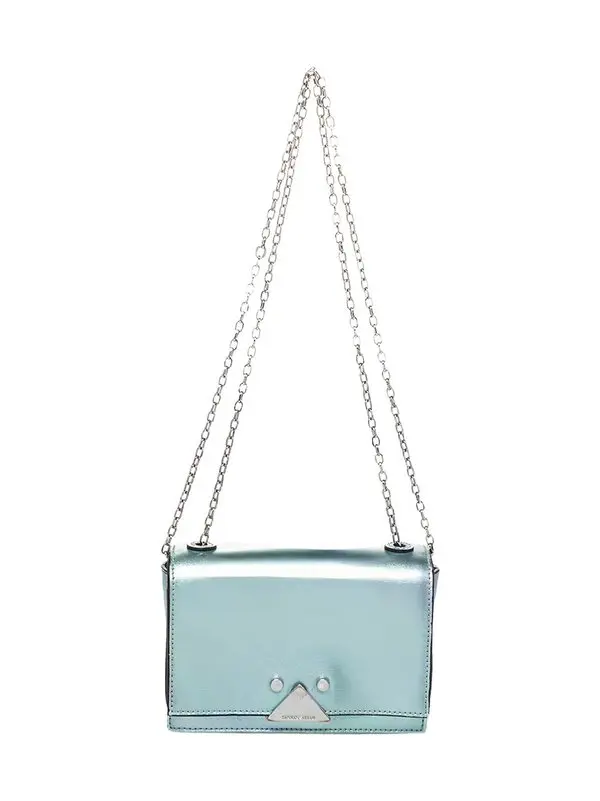 Emporio Armani Leather Shoulder Bag - Metallic