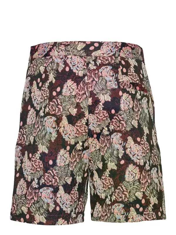 Henrik Vibskov Floral Jacquard Shorts - Blue