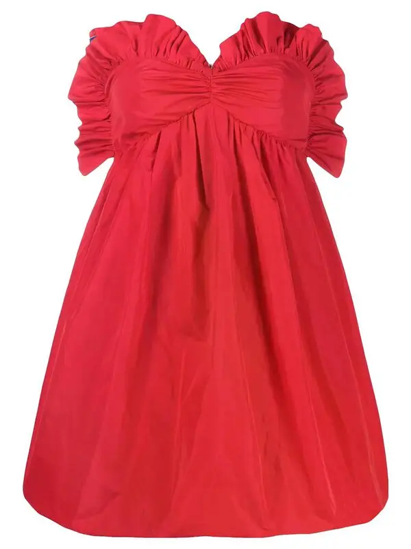 Philosophy Di Lorenzo Serafini Ruffled Sweetheart Mini Dress - Red