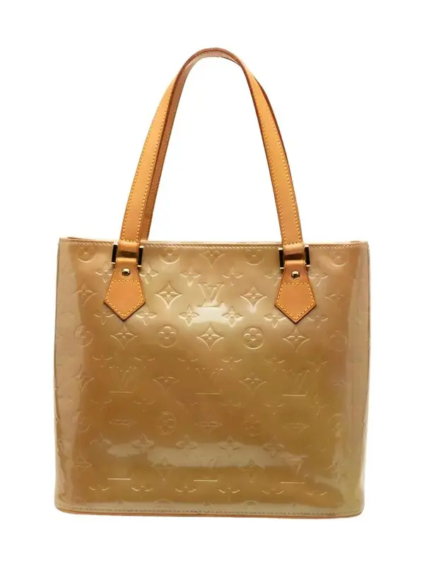 LOUIS VUITTON 2005 Monogram Vernis Houston Tote Bag - Brown