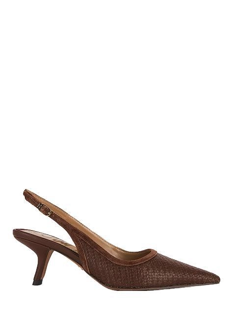 Sam Edelman Bianka Slingback Heel In Raffia - Brown