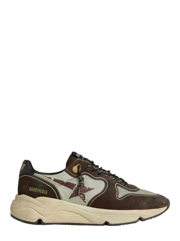 GOLDEN GOOSE Running Sole Suede Sneakers - Brown