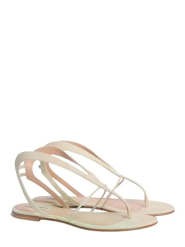 Alberta Ferretti Thong Strap Flat Sandals - Neutrals