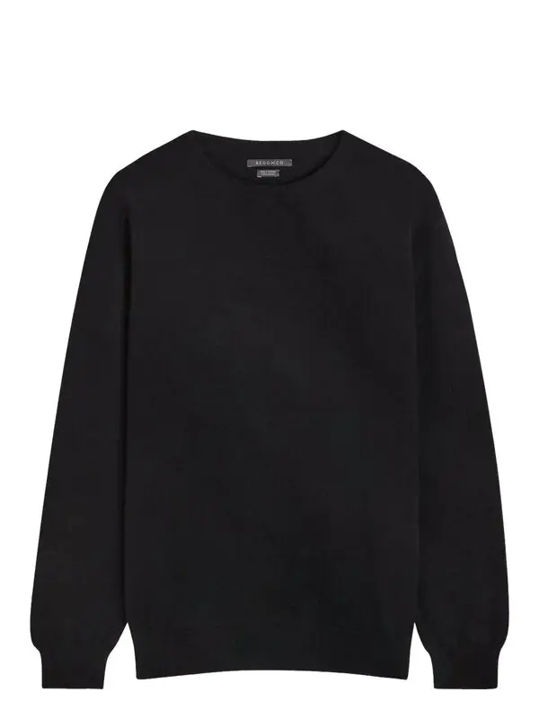 BEGG X CO Round Neck Long Sleeve Sweater - Black