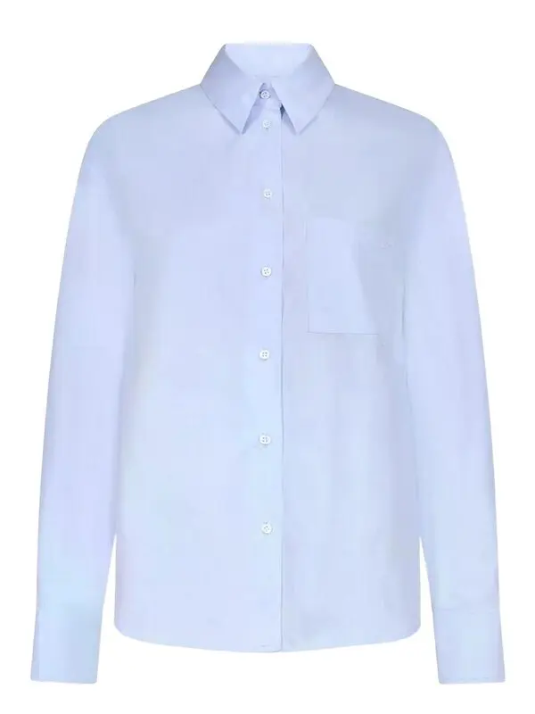 Loulou De Saison Lee Patch-pocket Shirt - Blue