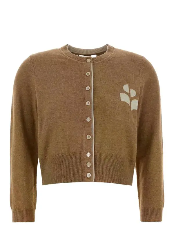 MARANT ETOILE Crew-neck Cardigan - Brown