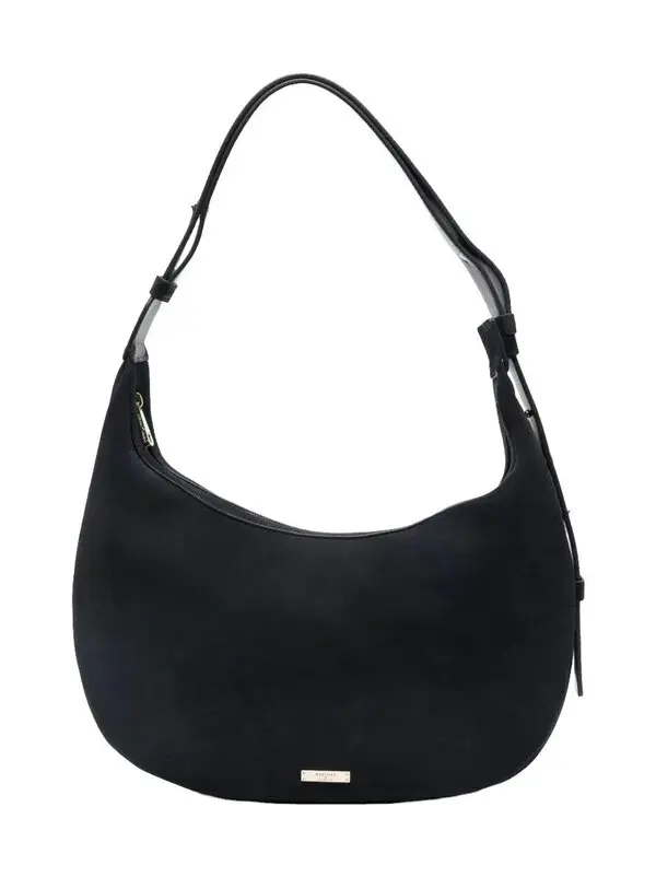 ASPINAL OF LONDON Hudson Crescent Shoulder Bag - Blue