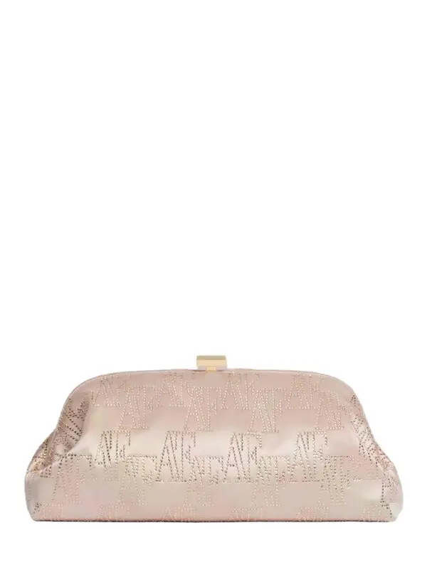 Alberta Ferretti Chain-strap Logo Clutch Bag - Pink