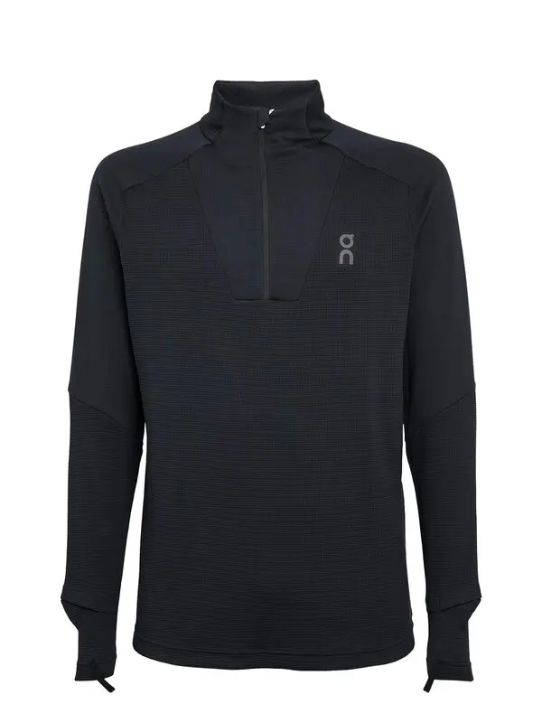 On Climate Half Zip Long Sleeve T-shirt - Black