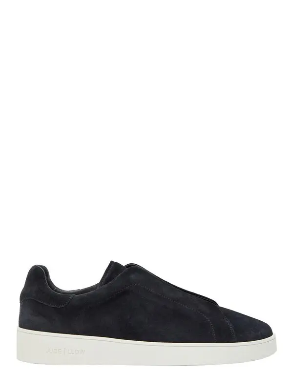 JUDE LLOW Luca Suede Slip-on Sneakers - Navy