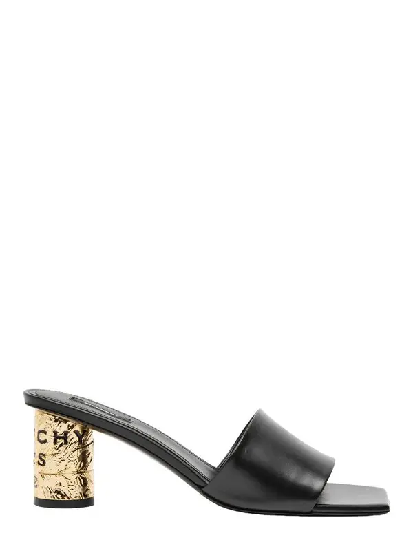 Givenchy Tape-effect Leather Mules - Black