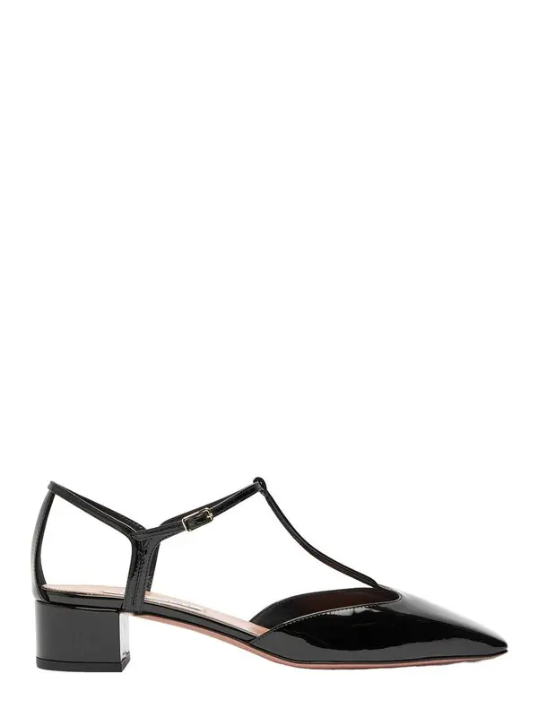 AQUAZZURA Sorbonne 35 Patent Leather Pumps - Black