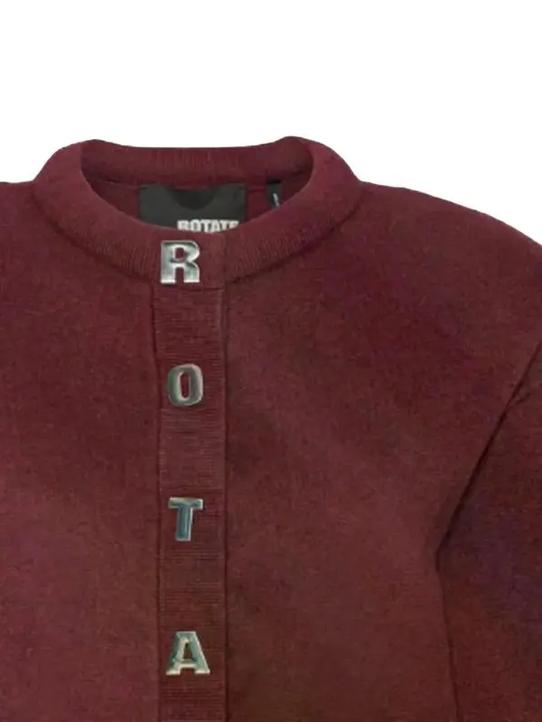 ROTATE BY BIRGER CHRISTENSEN Logo-detail Cardigan - Red