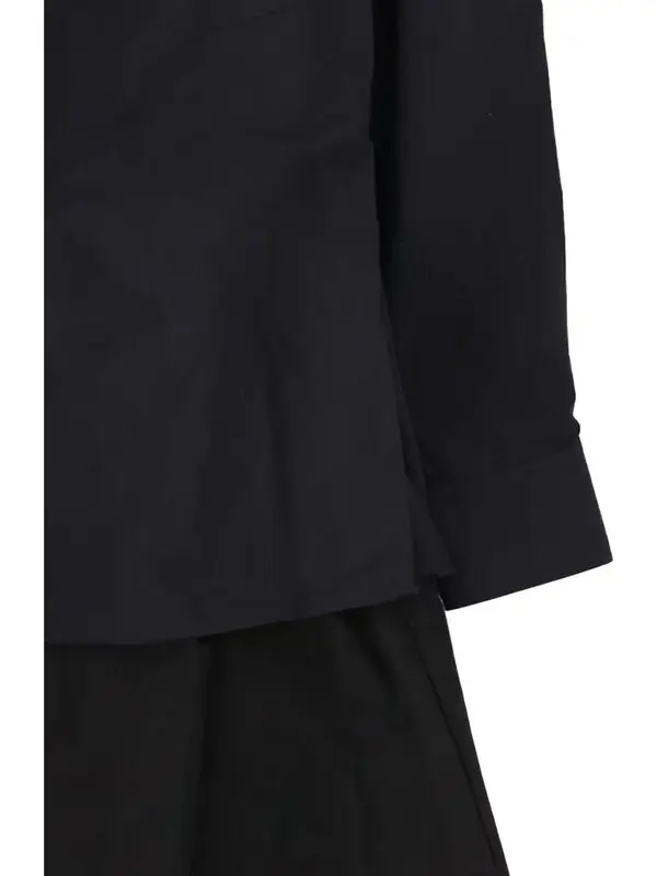 Alexander Wang Collared Organic-cotton Midi Dress - Black