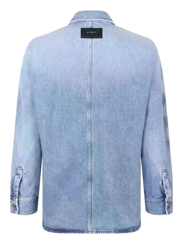 Givenchy Patch-pocket Buttoned Shirt - Blue
